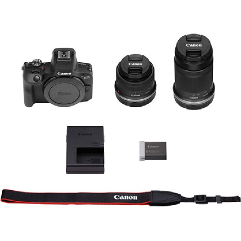Canon EOS R100 with 18-45mm and 55-210mm Kit