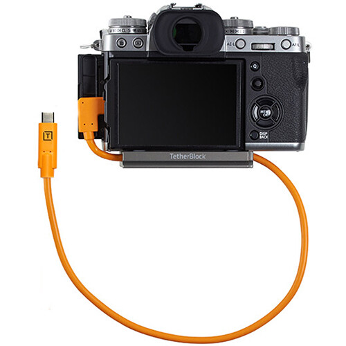 Tether Tools TetherPro USB-C to Right Angle USB-C Pigtail Cable 50cm Orange