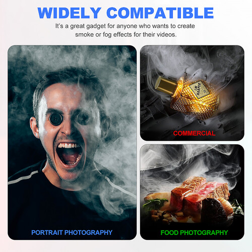 LENSGO Smoke K All-in-One Handheld Mini Fog Machine (30W)