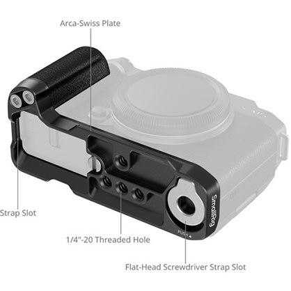 SmallRig L-Shape Plate with Silicone Handle for FUJIFILM X-M5 (Black) 4876