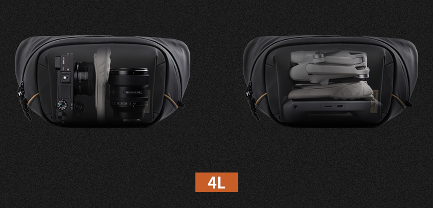 PGYTECH OneGo Solo Sling Bag V2 (Obsidian, 4L)