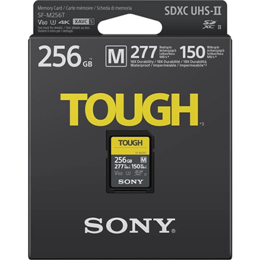 Sony 256GB SF-M Tough Series UHS-II SDXC Memory Card | SD Secure Digital