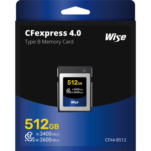 Wise 512GB CFexpress 4.0 Type B Memory Card
